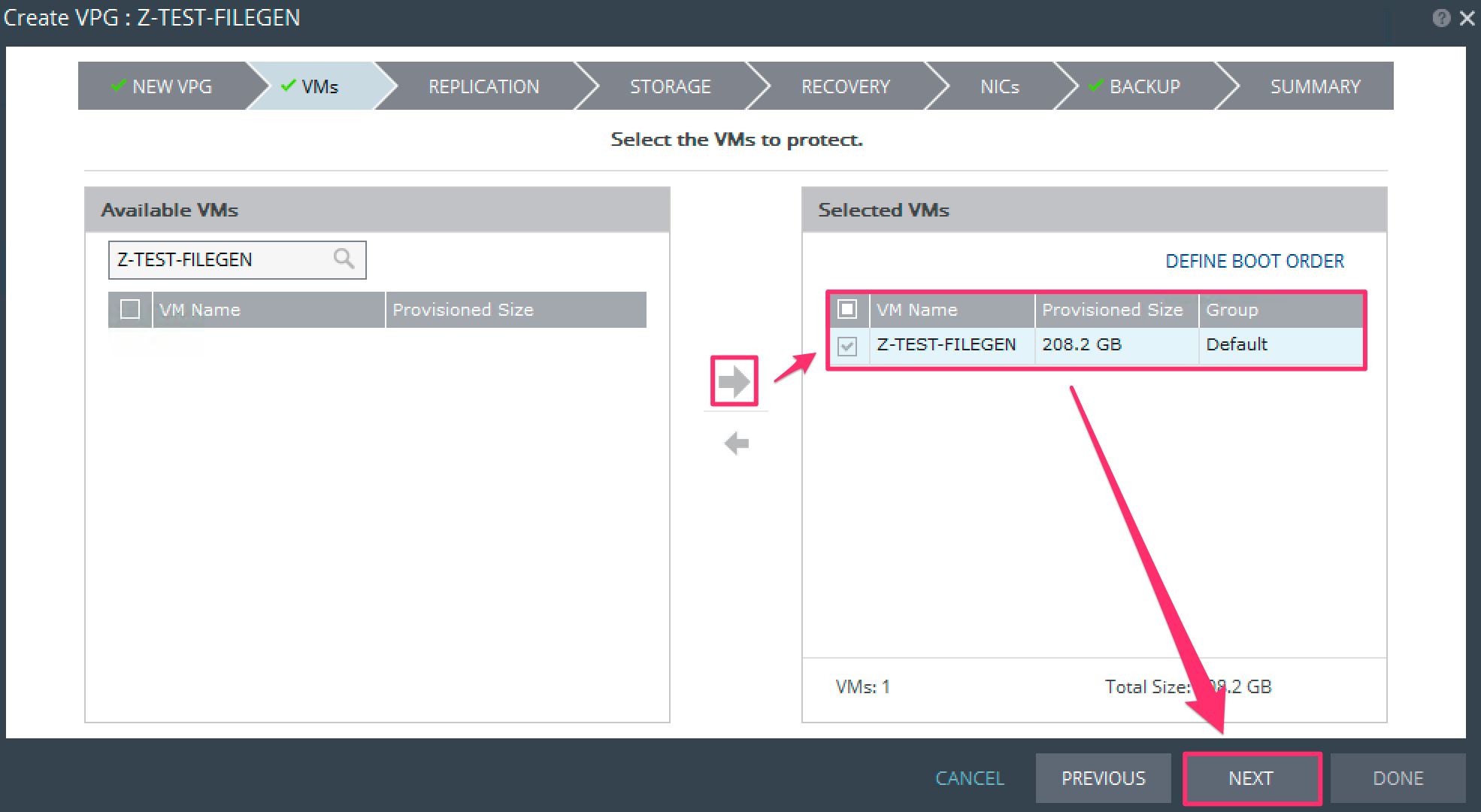 Zerto: Create a Virtual Protection Group (VPG) – Gene's Virtualization Blog